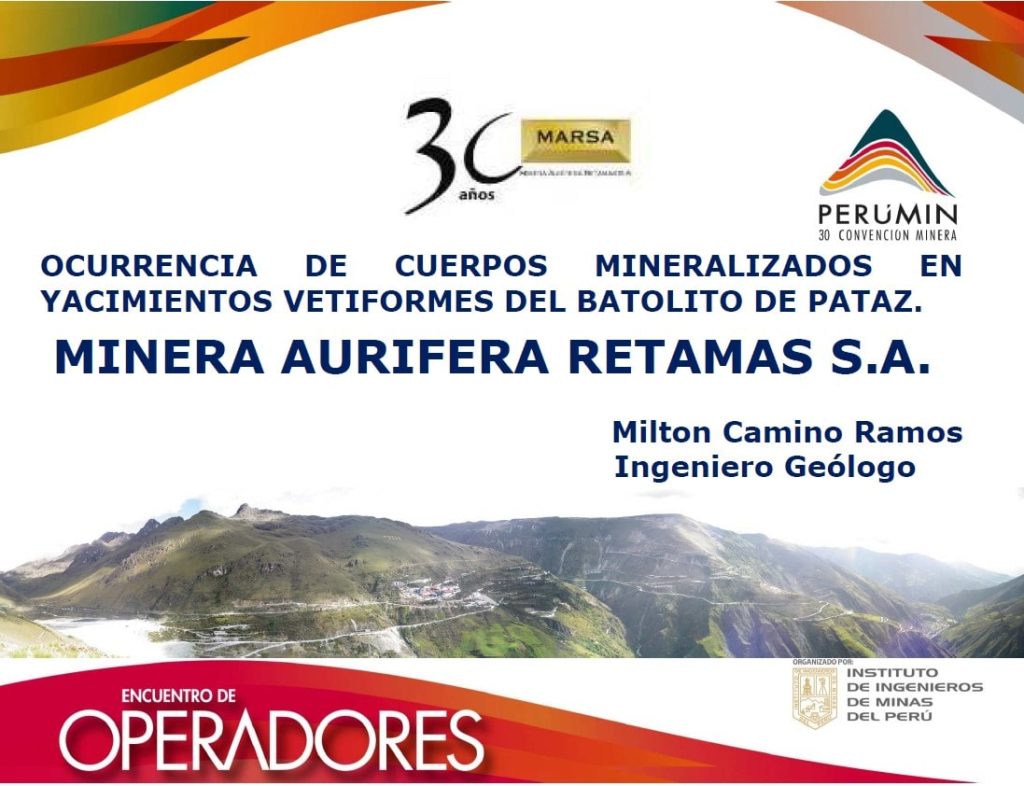 OCURRENCIA DE CUERPOS MINERALIZADOS EN YACIMIENTOS VETIFORMES DEL ...